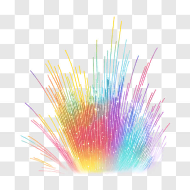 Download Abstract Rainbow Stream of Light on Black Background PNGs ...