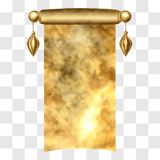 Download Golden Scroll Hanging from Twigs or Branches PNGs Online ...