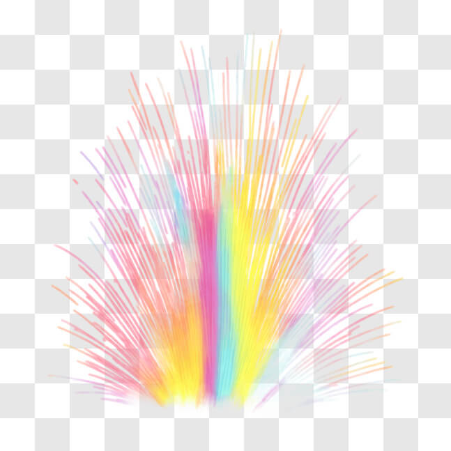Download Rainbow-colored Firework Floating in the Air PNGs Online ...