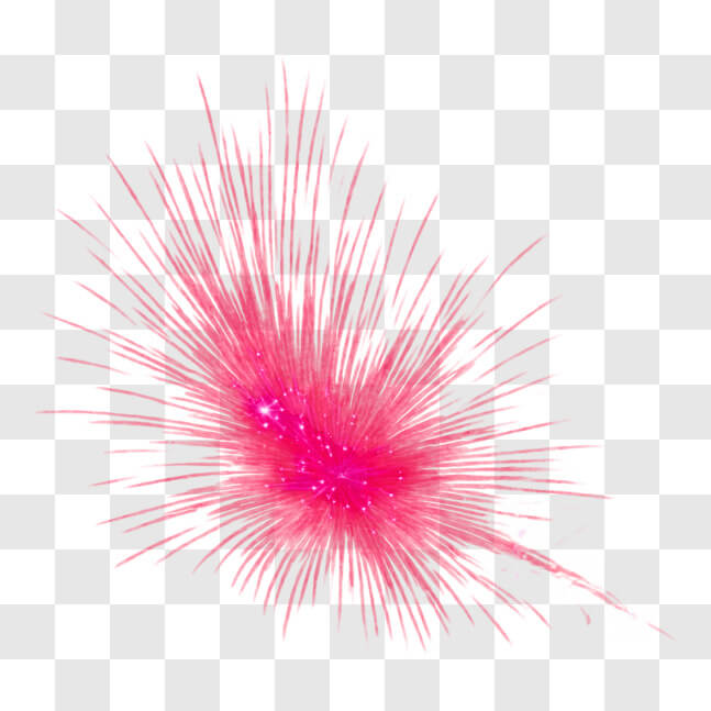Download Floating Pink Firework with White Stars PNGs Online - Creative ...