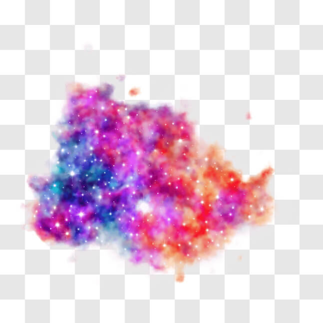 Download Colorful Galaxy with Water Splash Stars on Black Background ...