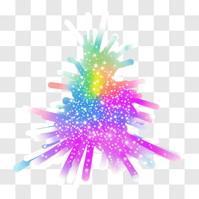 Download Colorful Spark Christmas Tree Decoration PNGs Online ...