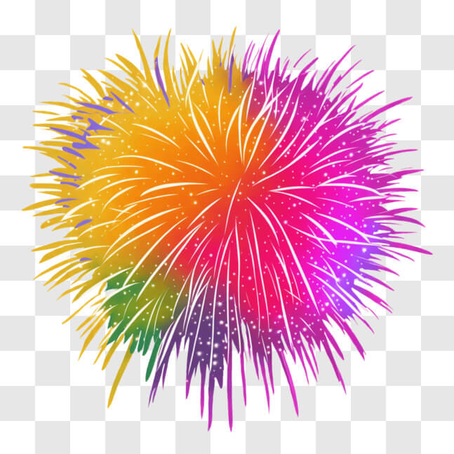 Download Colorful Firework Floating in the Air PNGs Online - Creative ...