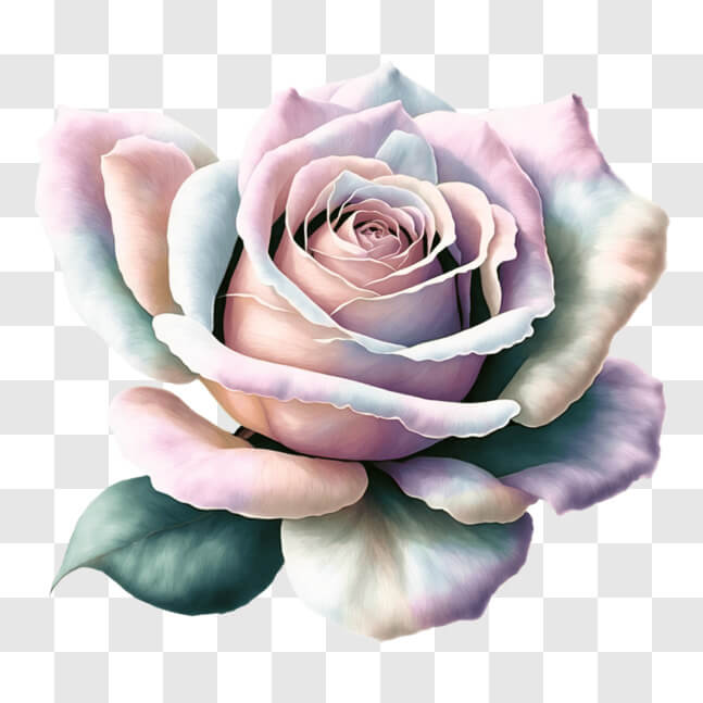 Download Pastel Pink Rose Painting PNGs Online - Creative Fabrica