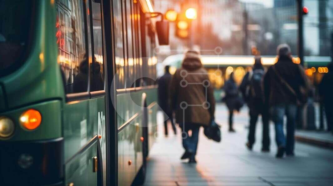 People Walking in the City stock photo | Creative Fabrica