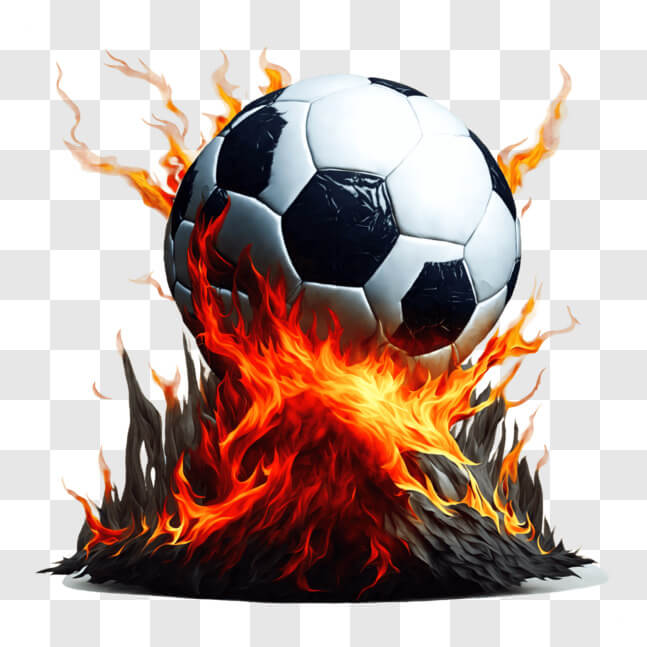 Download Flaming Soccer Ball - Sports and Recreation Stock Photo PNGs ...