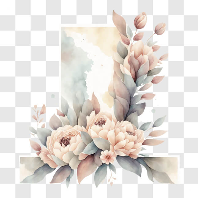 Download Watercolor Floral Alphabet Letter L Artwork PNGs Online ...