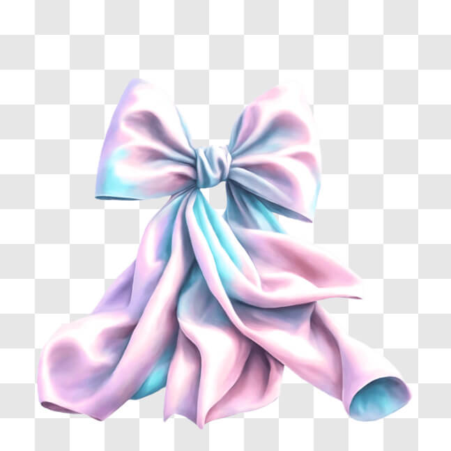 Download Pretty and Feminine Pink and Blue Ruffle Bow PNGs Online ...