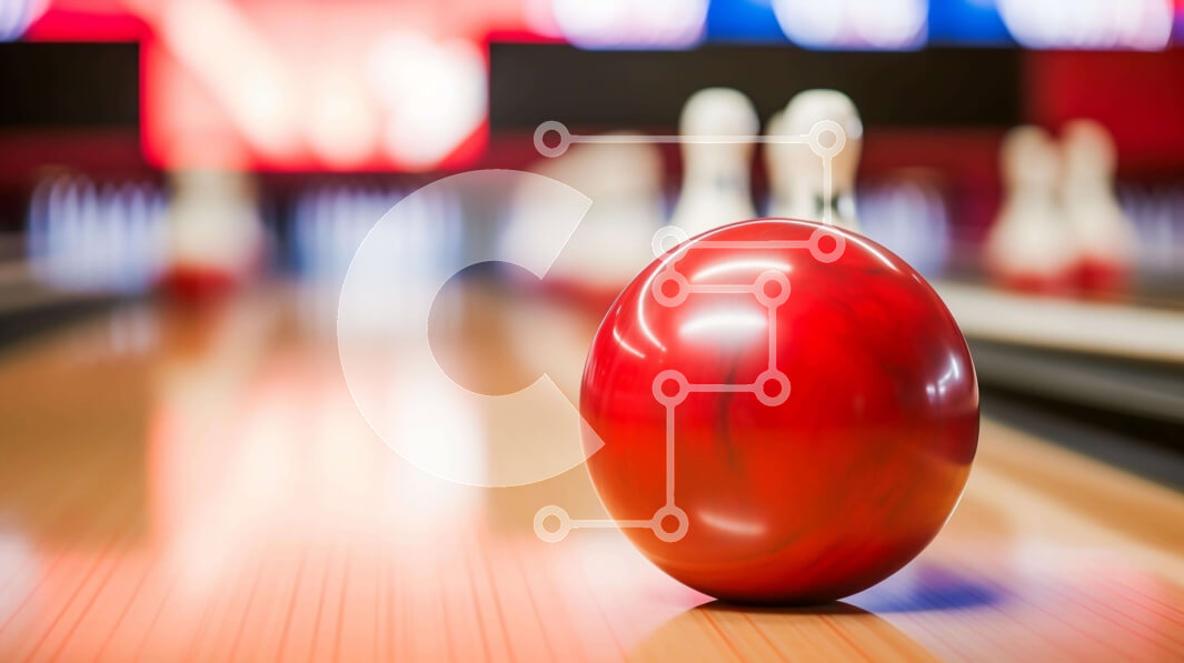 Download Red Bowling Ball on the Lanes Stockphotos Online - Creative ...