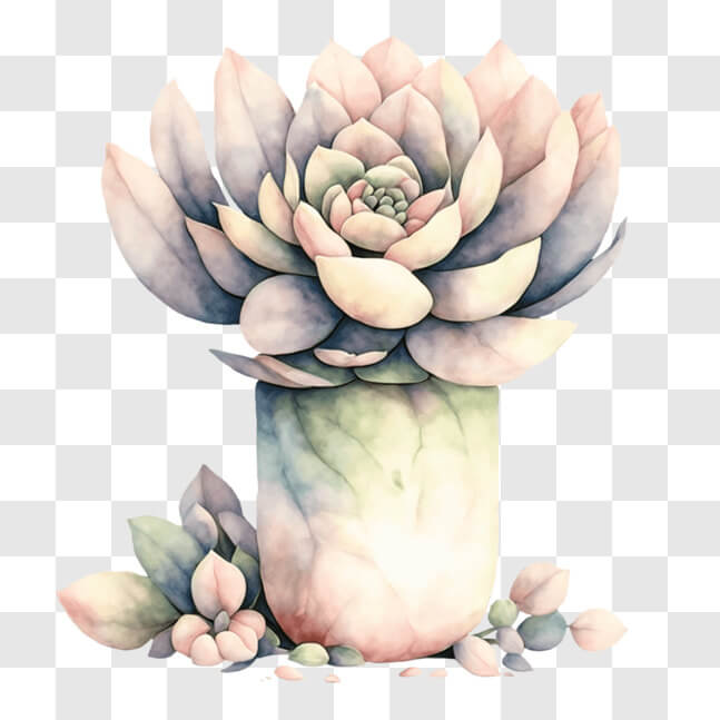 Download Succulent Arrangement Watercolor Painting PNGs Online ...