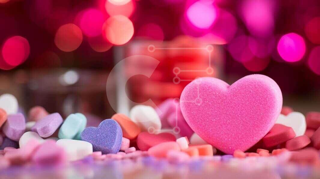 Heart Shaped Candy - Sweet Gift for Special Occasions stock photo ...