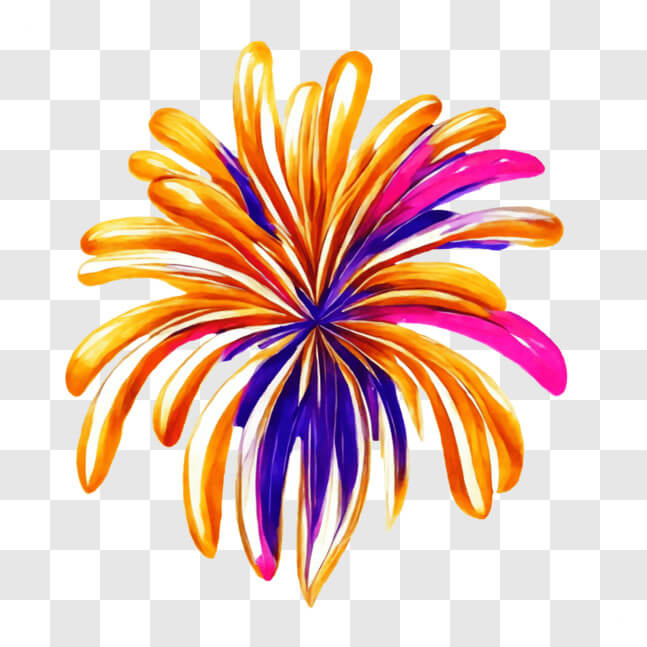 Download Colorful Firework Flower for Celebrations PNGs Online ...