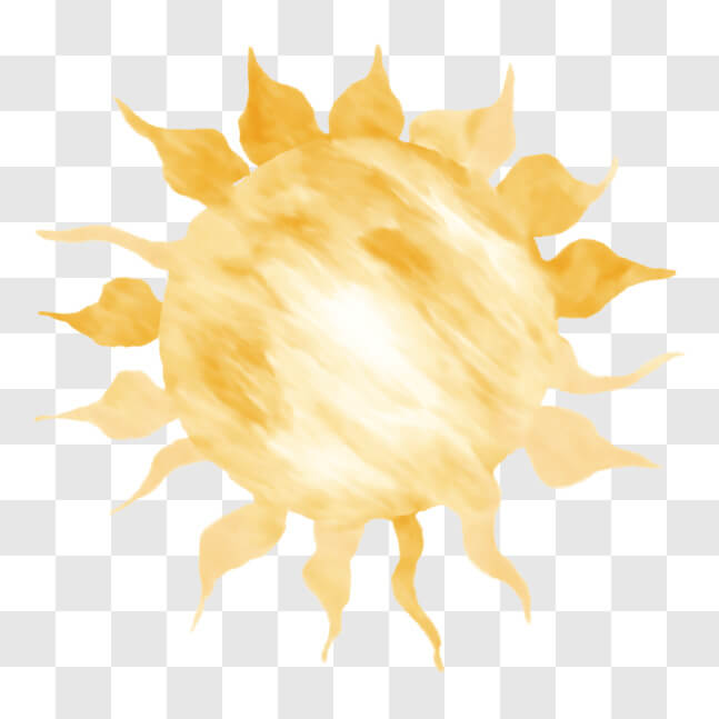 Download Yellow Sun on Black Background PNGs Online - Creative Fabrica