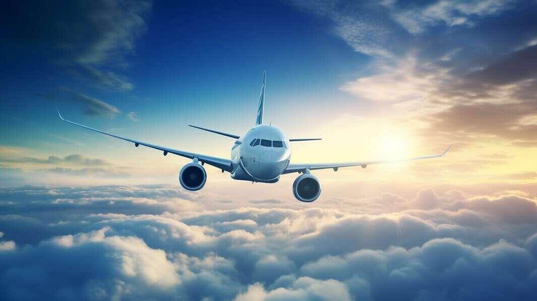 Download White airplane flying through the clouds Backgrounds Online ...