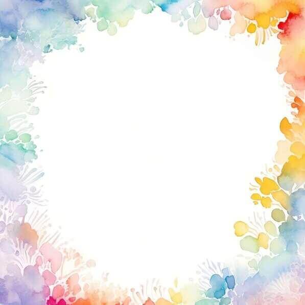 Download Colorful Watercolor Splash Frame Backgrounds Online - Creative ...