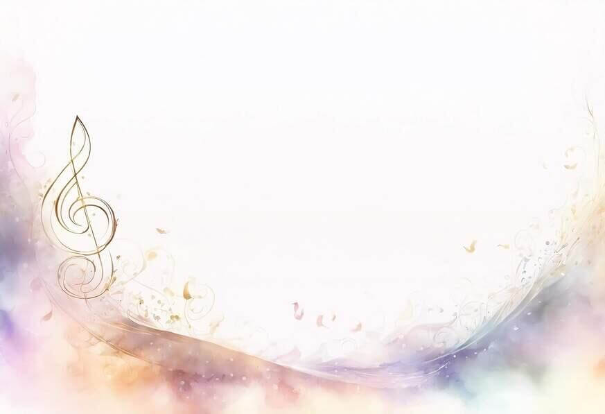 Baixe Fundo Musical Abstrato Colorido com Notas Musicais e Claves de ...