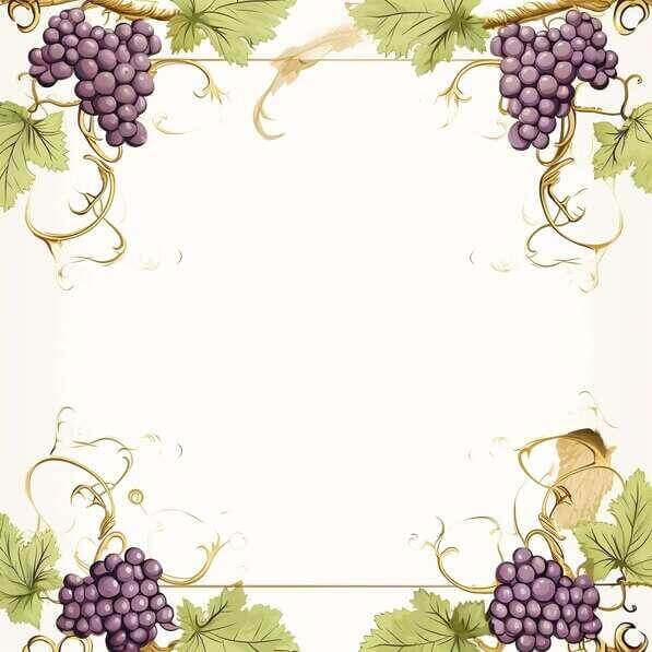 Download Decorative Grapes Border Design Backgrounds Online - Creative ...