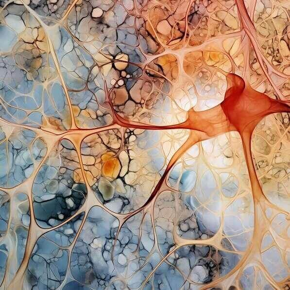 Download Colorful Abstract Neuron Painting Backgrounds Online ...