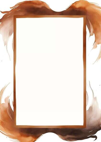 Download Abstract Brown Frame with Swirls of Orange and Brown Paint ...