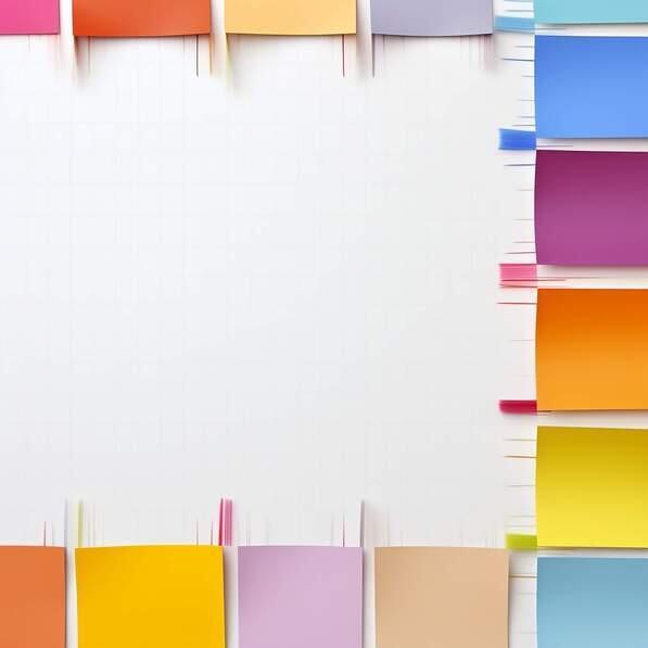 Download Colorful Post-it Note Collage Abstract Frame Backgrounds ...
