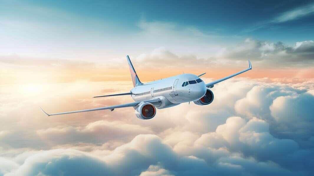 Download Large Passenger Jet Flying Through Clouds Backgrounds Online ...