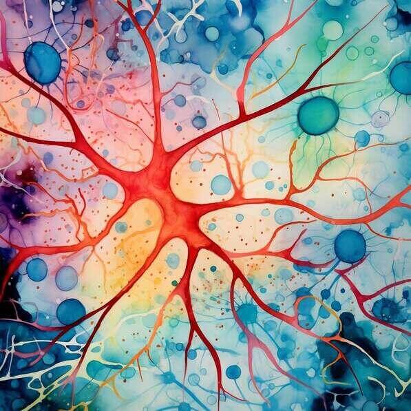 Download Colorful Neuronal Network Painting Backgrounds Online ...