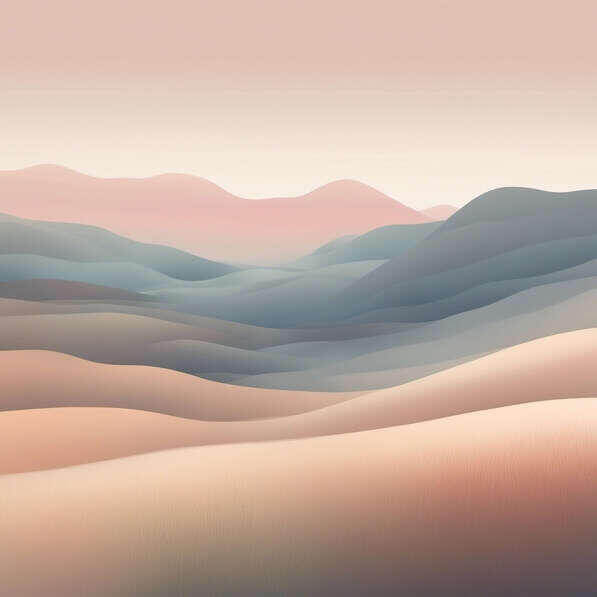 Download Abstract Landscape Painting with Mountains and Hills ...