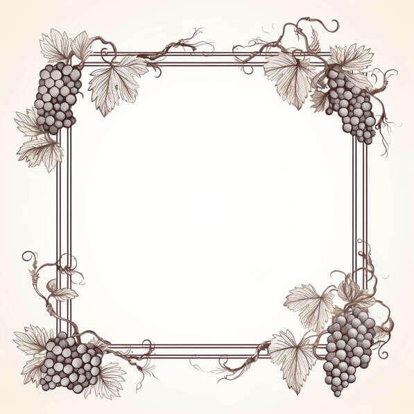 Download Vintage Grape Frame on Beige Background Backgrounds Online ...