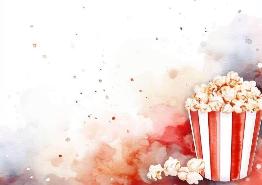 Download Popcorn Bucket with Abstract Watercolor Background Backgrounds ...