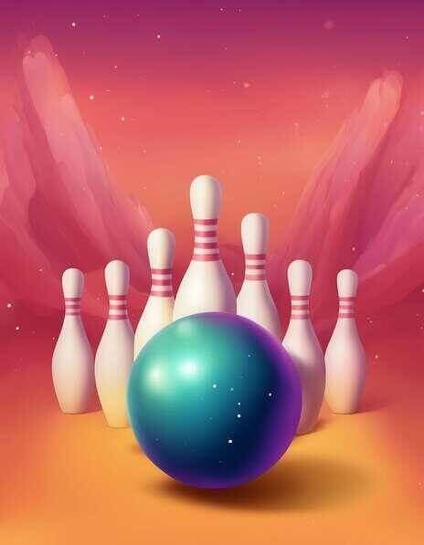 Download Abstract Bowling Ball and Pins on Abstract Background ...