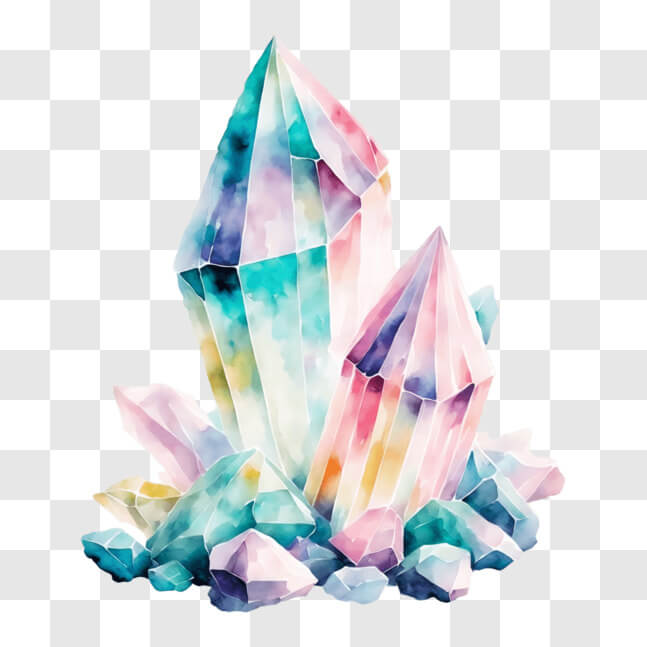 Download Colorful Crystal Cluster for Home Decor and Spiritual ...