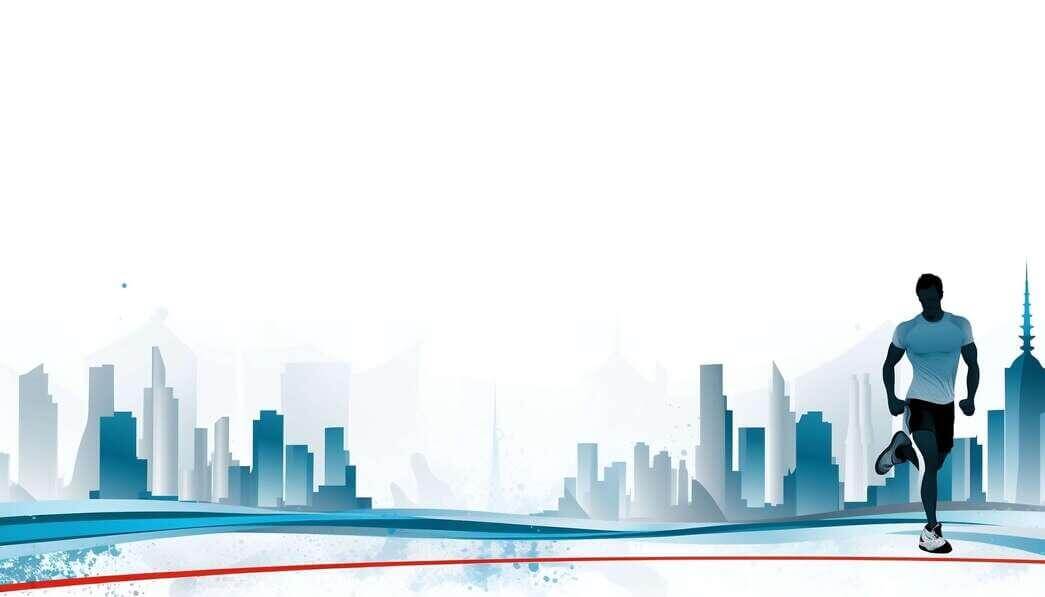 Download Man running in an urban cityscape Backgrounds Online ...