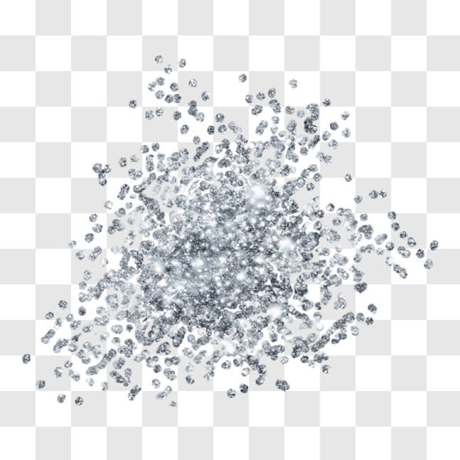 Baixe Glitter Prateado em Fundo Preto PNGs - Creative Fabrica