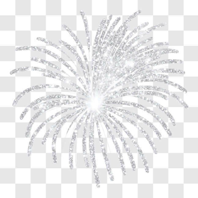 Download Silver Sparkler on Black Background PNGs Online - Creative Fabrica