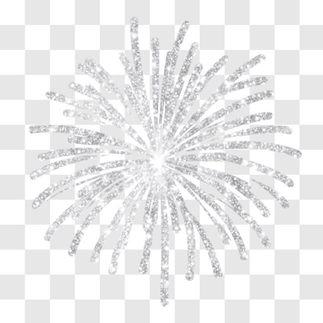 Download Silver Sparkler on Black Background PNGs Online - Creative Fabrica