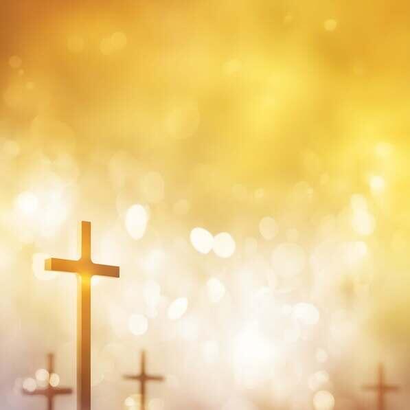 Download Golden Background with Crosses for Religious Events ...