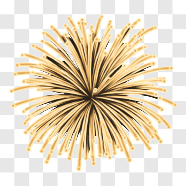 Download Golden Firework Floating in the Air PNGs Online - Creative Fabrica