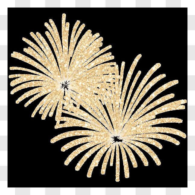 Download Stunning Gold Fireworks for Celebrations PNG Online - Creative ...