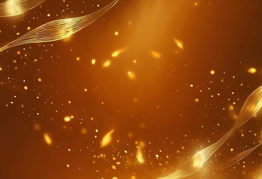 Scarica Sfondo dorato con swirls e luci scintillanti Sfondi Online ...