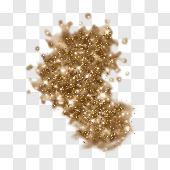 Download Gold Sparkles and Glitters Floating in the Air PNGs Online ...