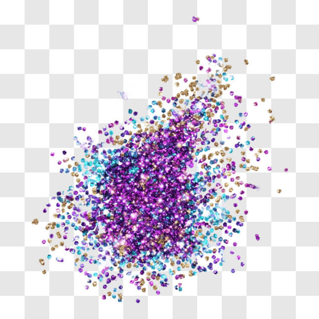 Pobierz narzędzie Fioletowy, niebieski i srebrny brokat na czarnym tle ...