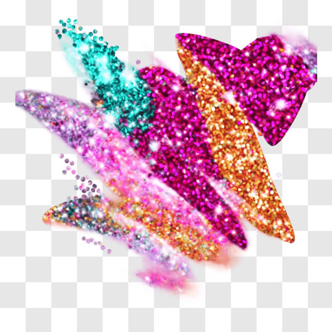 Download Multicolored Glitter Nail Design PNGs Online - Creative Fabrica