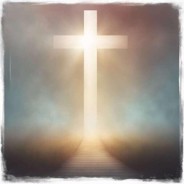 Download Cross in the Fog with Open Pathway Backgrounds Online ...