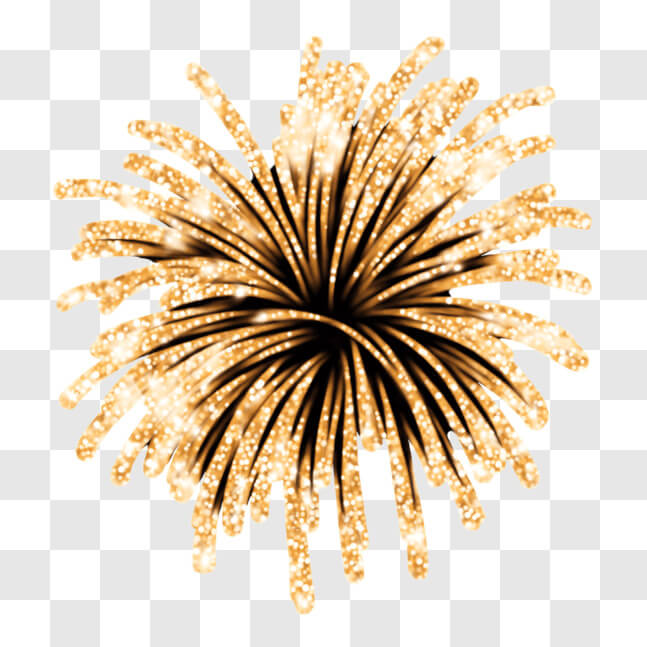 Download Floating Gold Firework for Special Occasions PNGs Online ...