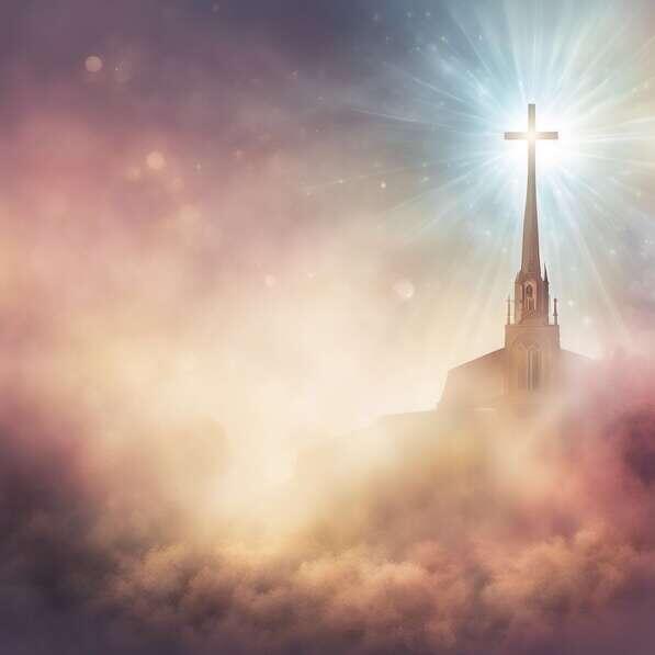 Download Church Steeple with Cross and Clouds Backgrounds Online ...