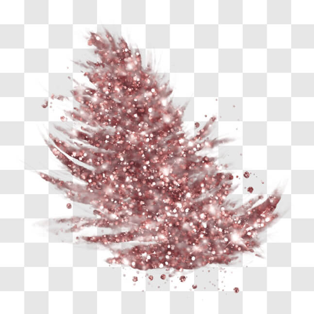 Download Floating Pink Feather with Glitter on Black Background PNGs ...