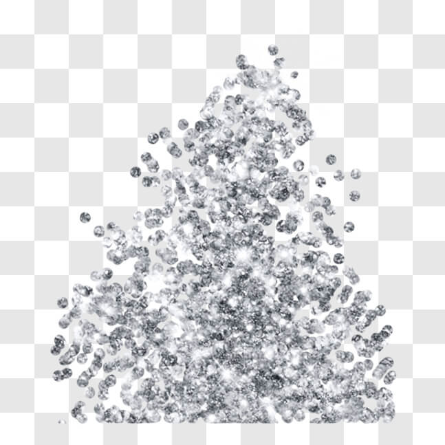 Download Silver Glitter Christmas Tree Decoration for the Holiday ...