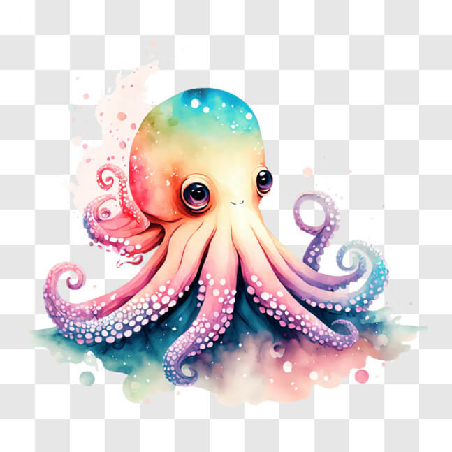 Download Colorful Octopus Artwork PNGs Online - Creative Fabrica