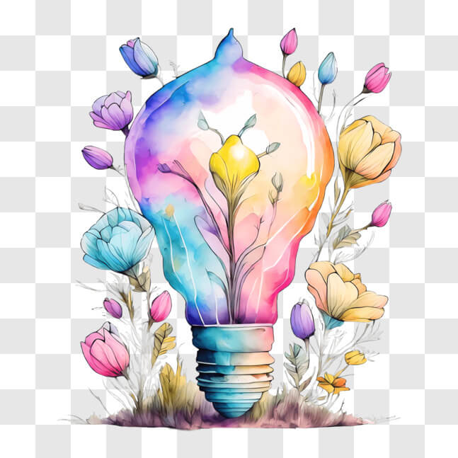 Download Inspiration and Creativity Concept with Light Bulb and ...