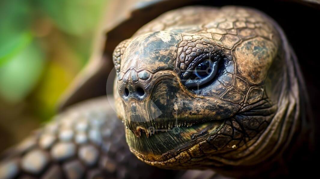 Close-up of a Resting Tortoise stock photo | Creative Fabrica